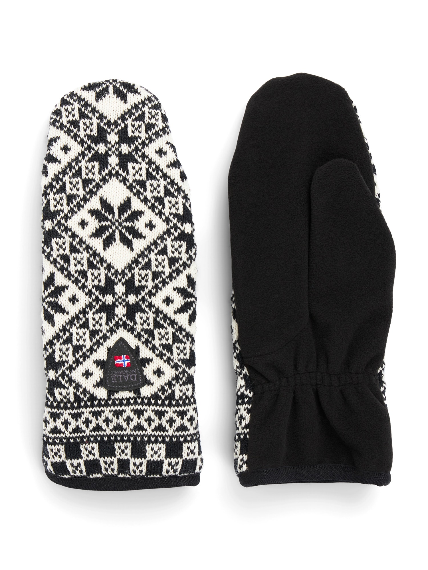 Bjorøy Polar Mittens Black Offwhite - Dale of Norway