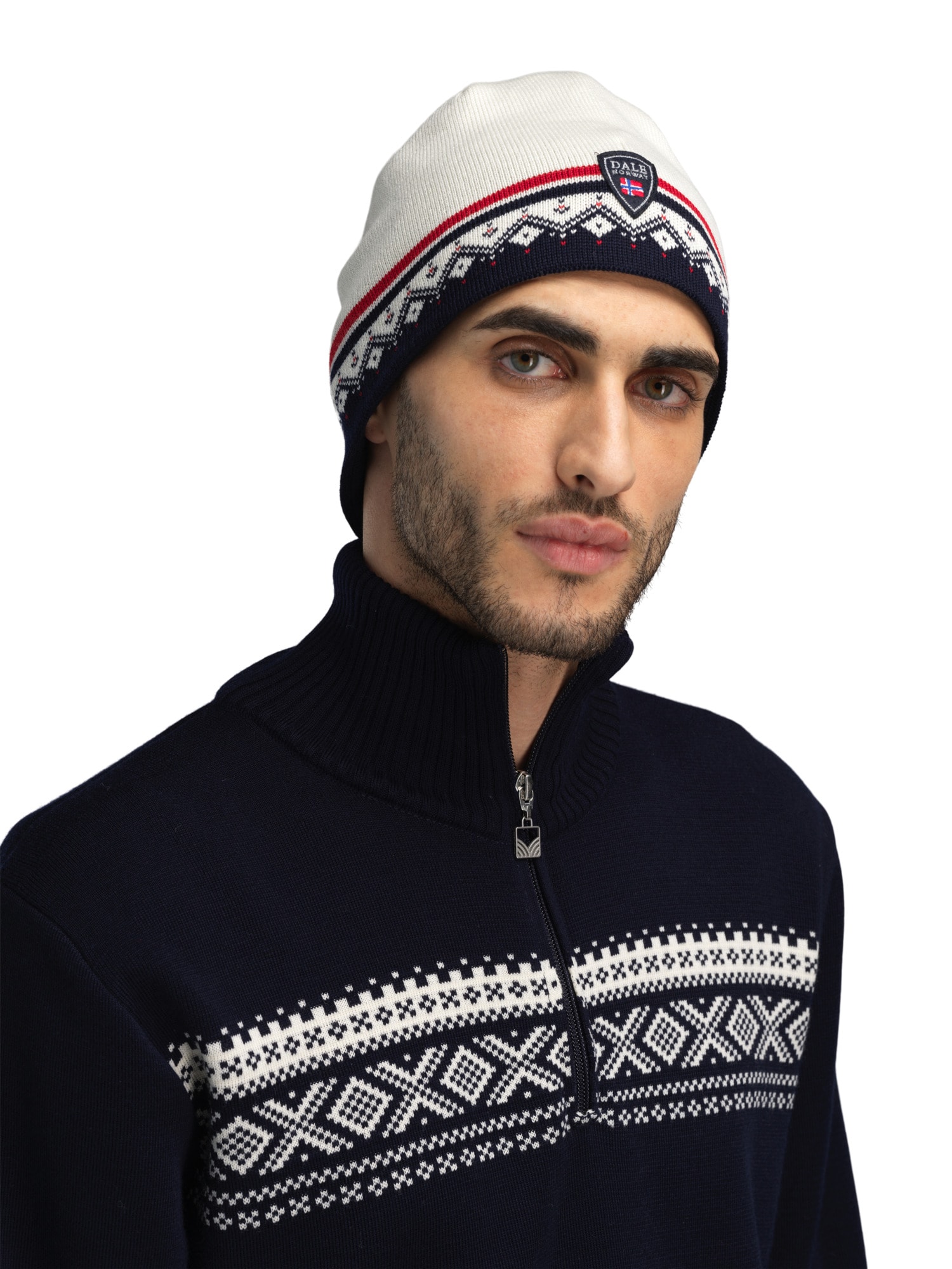 Dale of Norway Moritz Hat - White Skinsoft Merino Wool - Dale of Norway