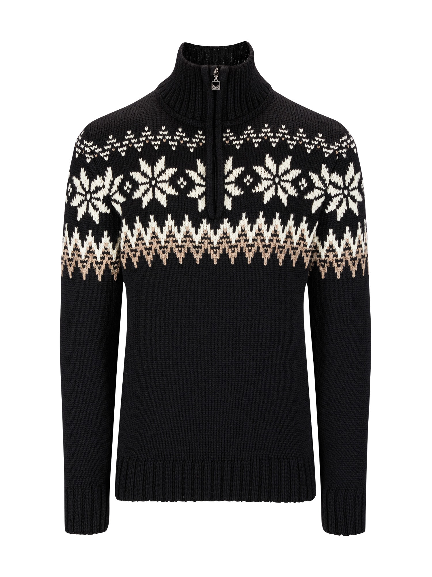 Myking Masc Sweater Black Brown Offwhite - Dale of Norway